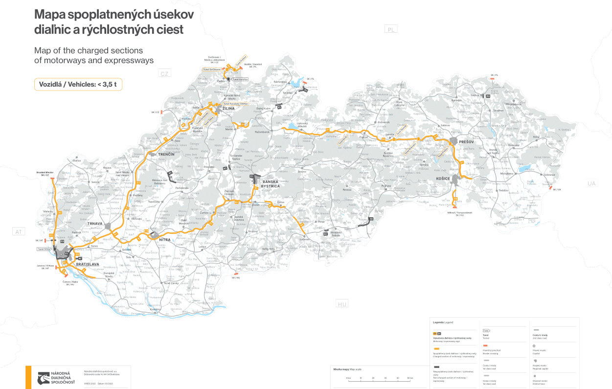 Dálniční známka Slovensko 2025 - Cena, úseky, platnost - Autotrip.cz