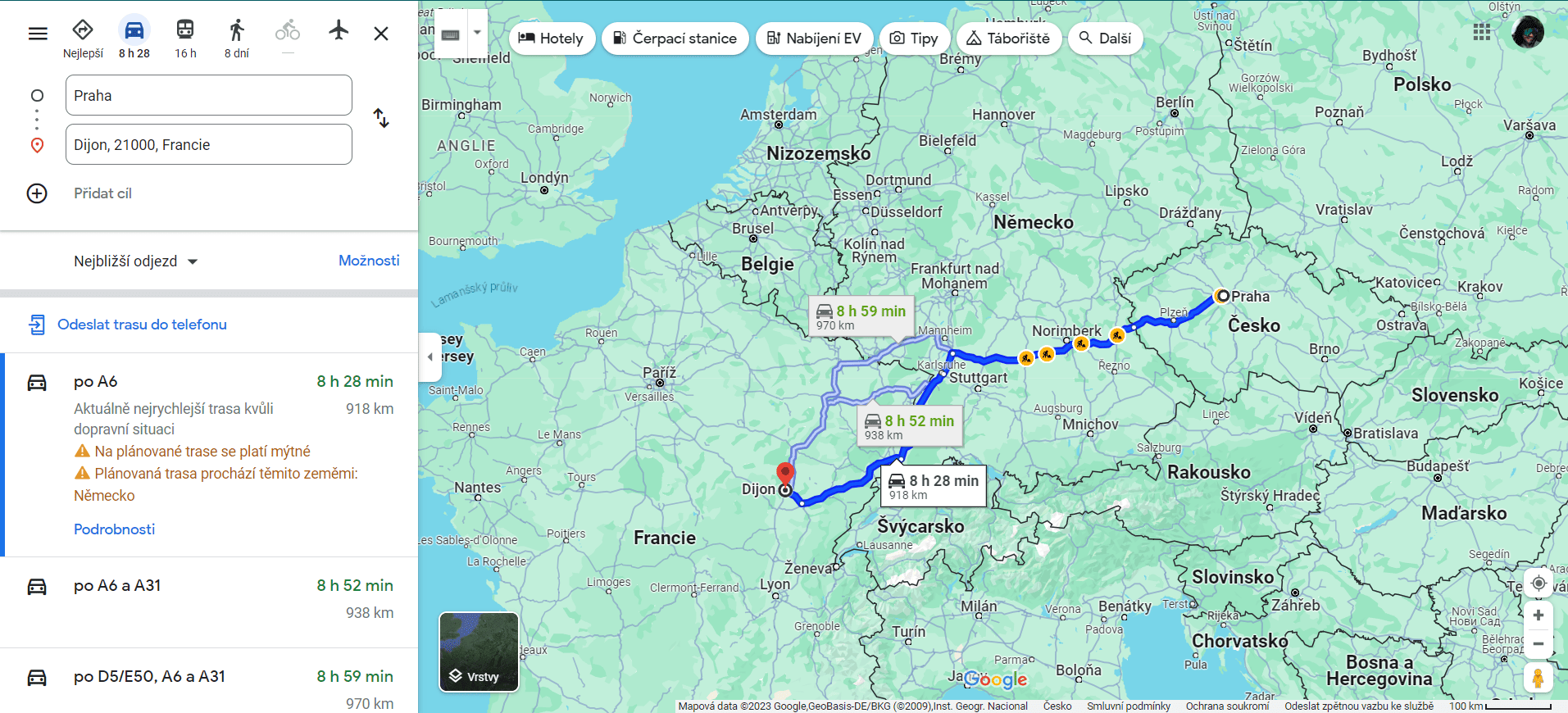 Nejlepší plánovač trasy: Vyhledejte si nejlepší možnou cestu - Autotrip.cz